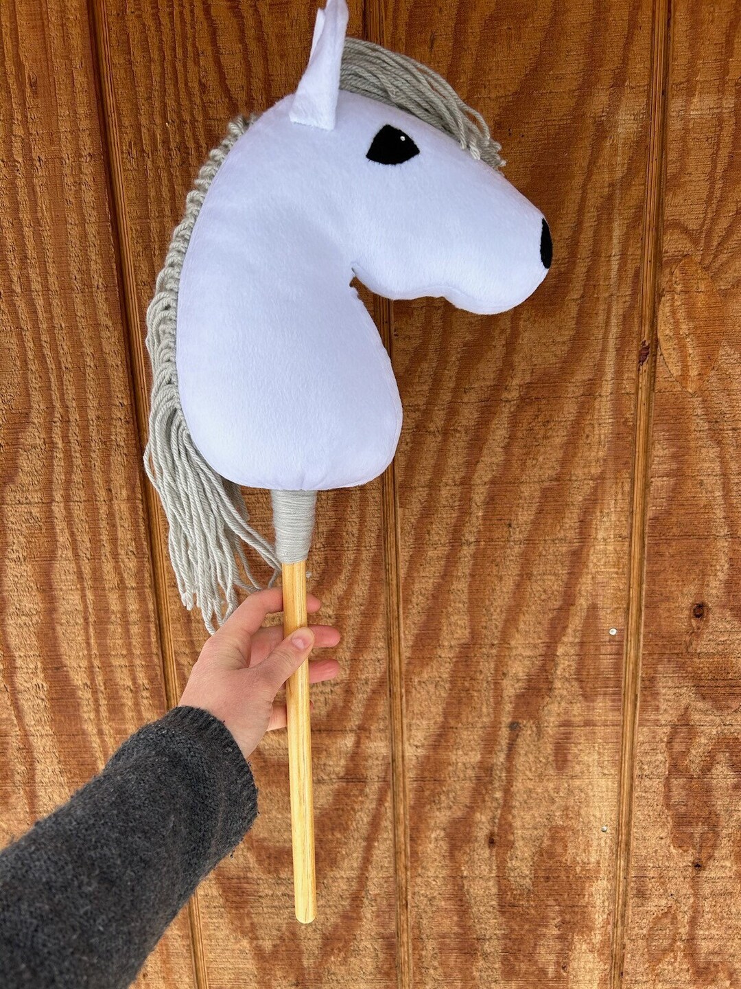 Hobby Horse Mini Pony White Small Mascot, Nursery Room Decoration ...