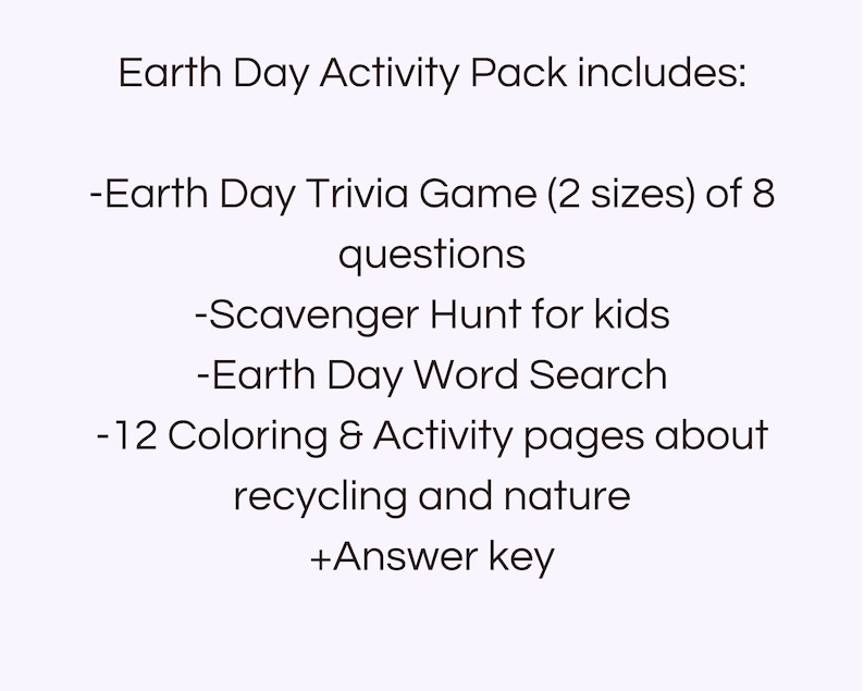 Earth Day Activity Pack for Kids Printable Earth Day Coloring Zero ...