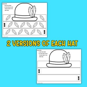 Derby Party Coloring Paper Hats for Boys Printable Derby Horse Race ...