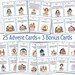 Printable Nativity Advent Bundle of Advent Cards, Nativity Activity ...