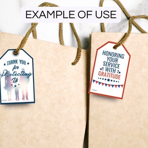 Veterans Day Gift Tag, Veterans Day Party Tags, Patriotic Gift Tag ...