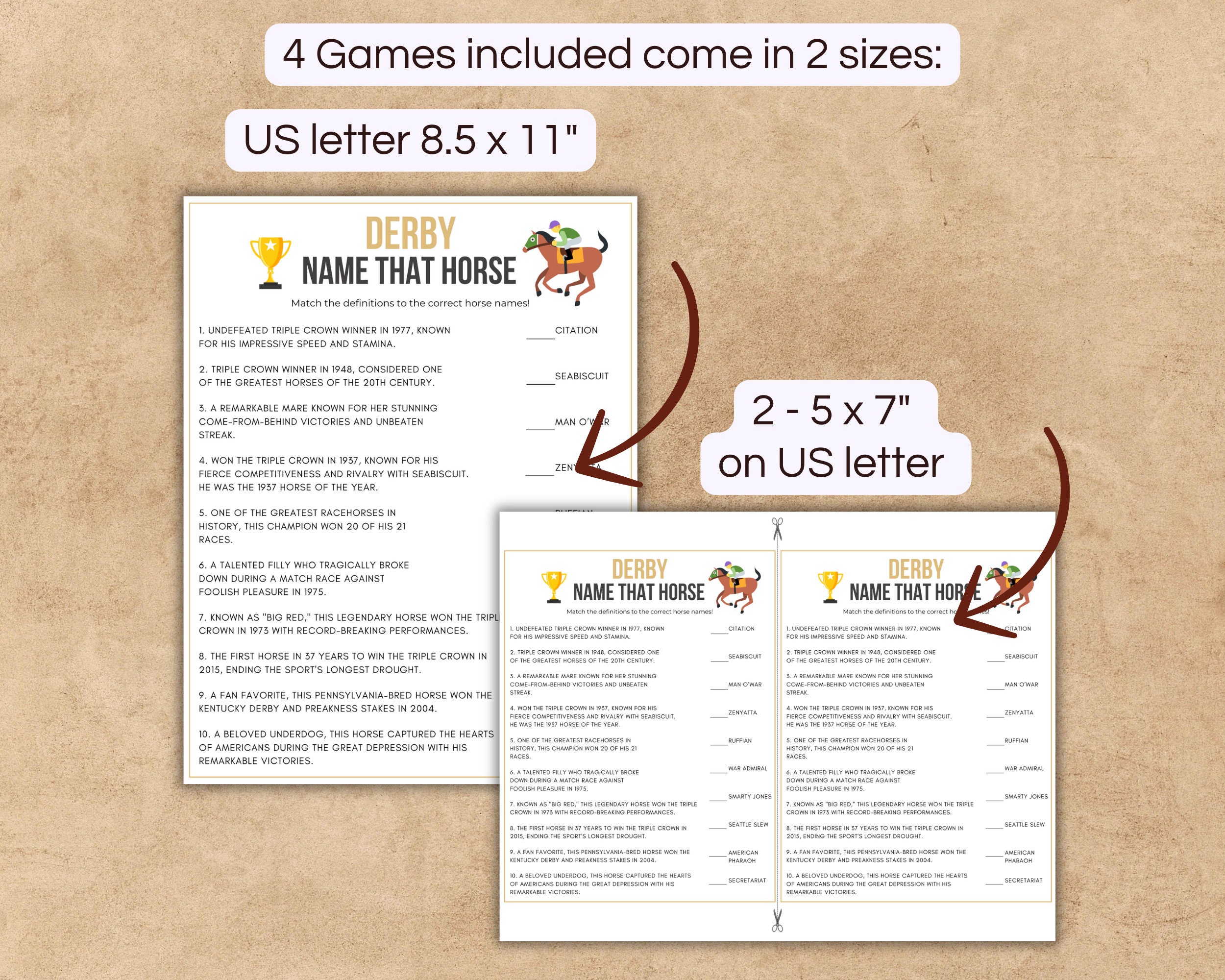 Derby Coloring & Activity Book Printable Horse Racing Activities Horse ...