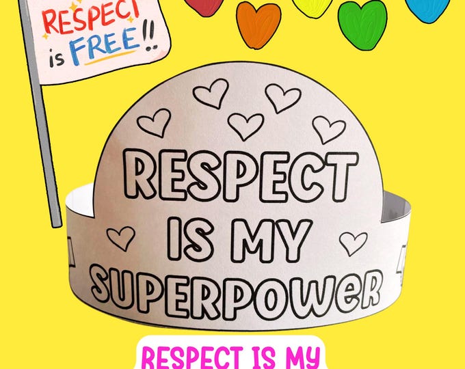 World Kindness Day Paper Crown Coloring Craft Activity for Kids ...