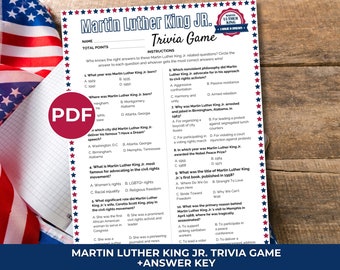 Martin Luther King Jr. Bingo, Martin Luther King Activity, Martin ...
