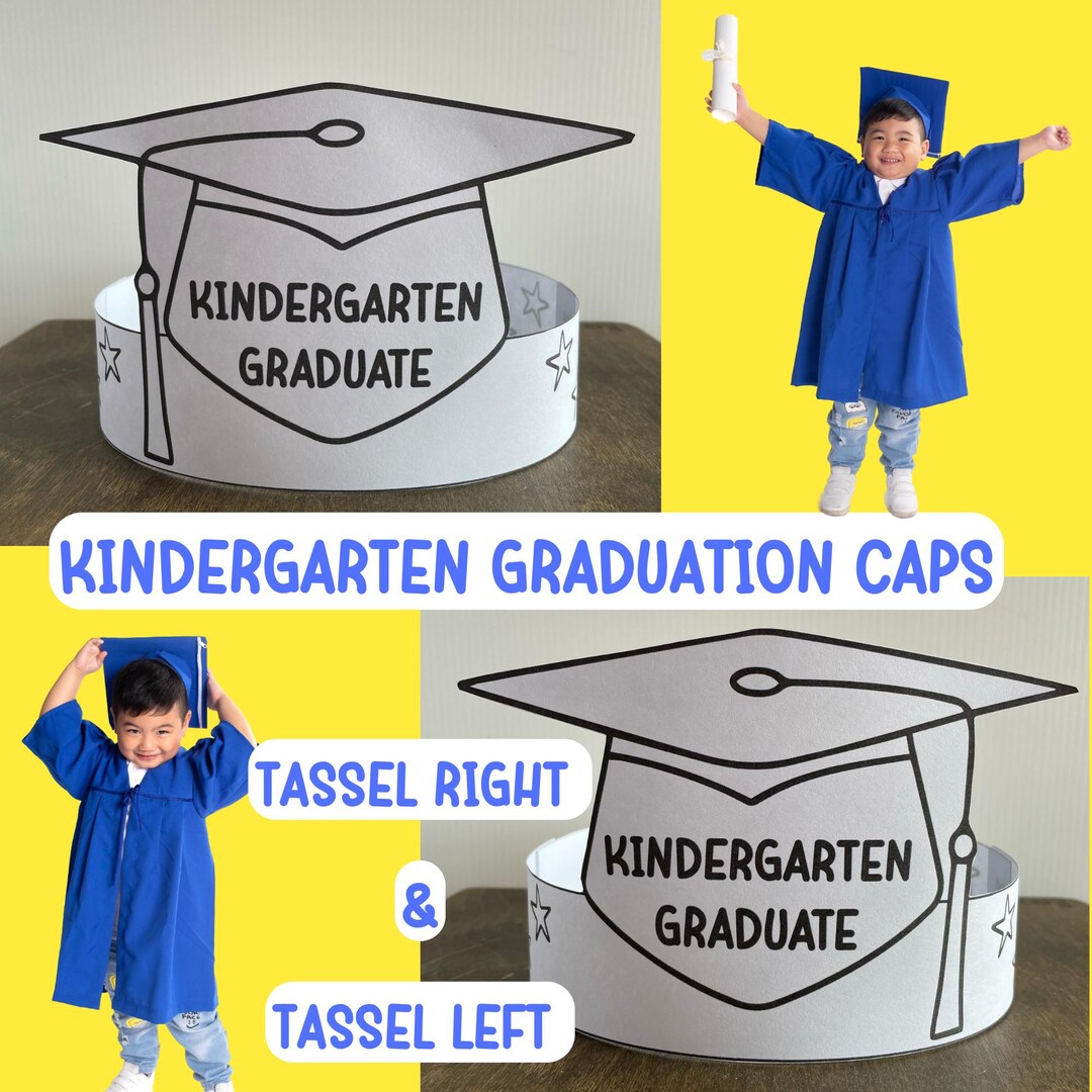 Kindergarten Graduation Paper Cap Craft Activity, End of School Year ...