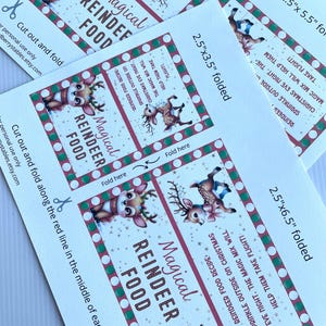 Reindeer Food Treat Bag Topper Printable, Christmas Reindeer Food ...