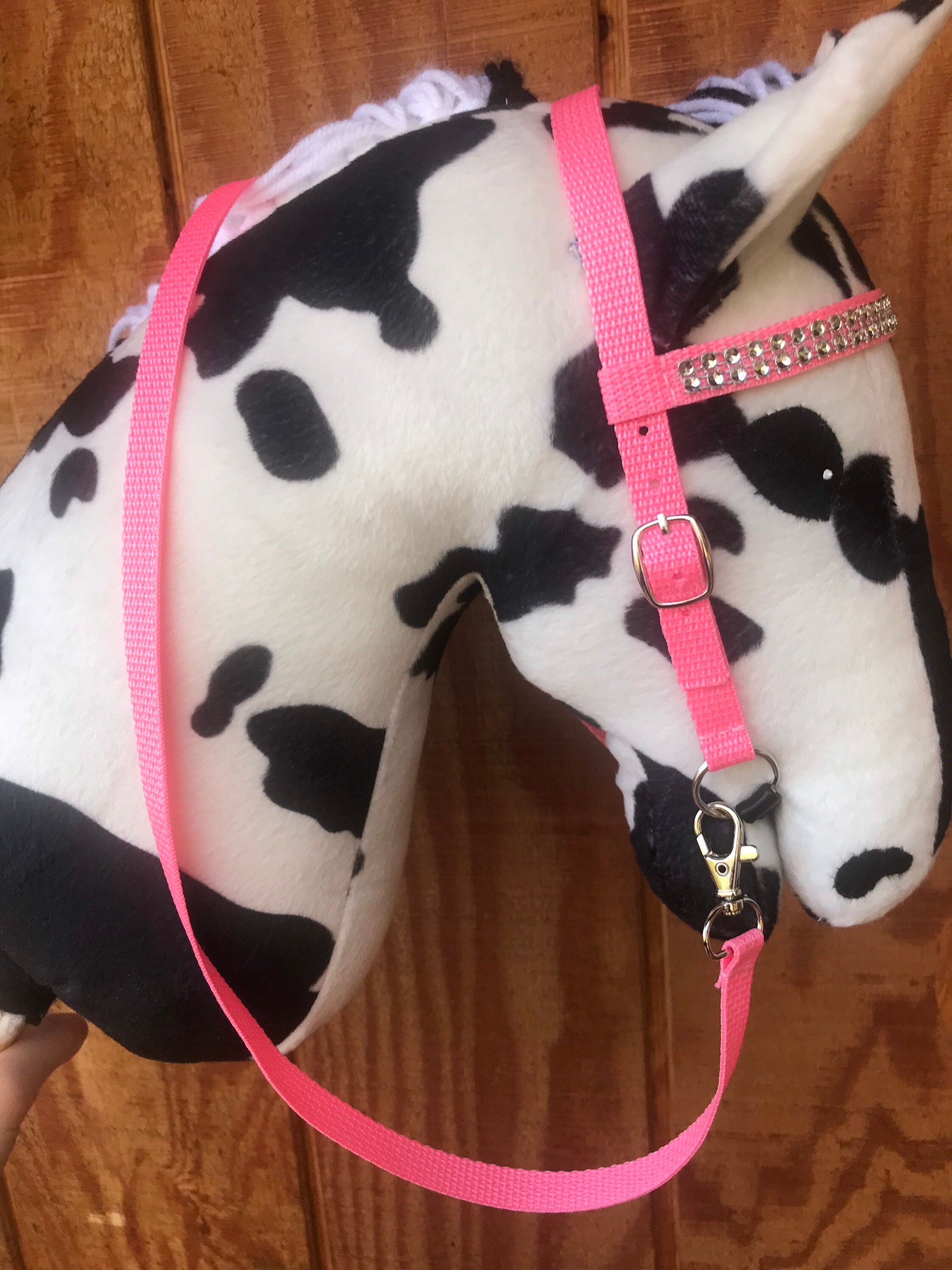 Hobby Horse Bridle Pink With Silver Color Bling, Hobby Horse Tack ...