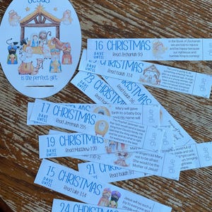 Nativity Countdown Paper Chain Holiday Craft Printable Advent Calendar ...