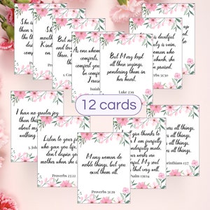 Mother's Day Scripture Cards Printable Mother's Day Bible Cards Mom ...