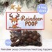 Reindeer Poop Christmas Treat Bag Topper Printable, Funny Christmas ...