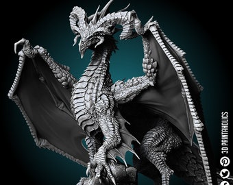 Ancient Black Dragon Miniature - Etsy
