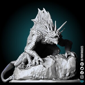 Basilisk - Premium 4k Plant Based Resin 3D Printed Miniature, Tabletop ...