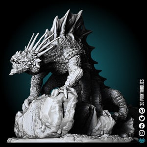 Basilisk - Premium 4k Plant Based Resin 3D Printed Miniature, Tabletop ...