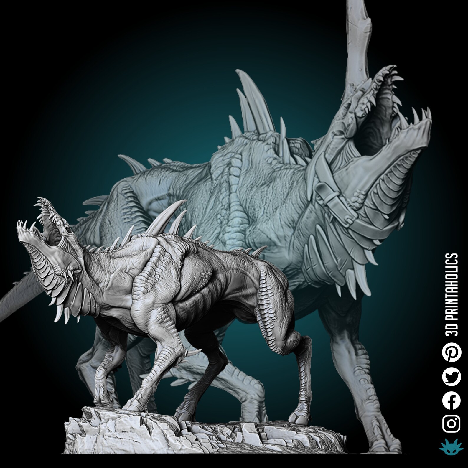 Infernum Dog Premium 4k Plant Based Resin 3D Printed - Etsy UK