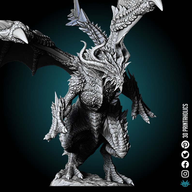 Bahamut the Platinum Dragon God of Justice Premium Plant - Etsy