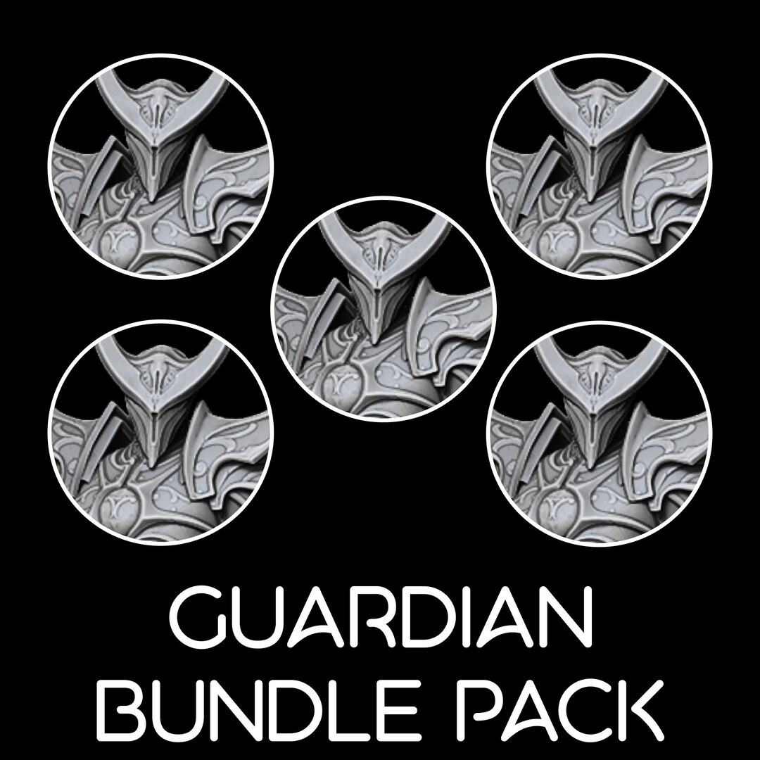 Guardian Bundle Pack - 5 Guardian Bundle, Premium Plant Based Resin 3D ...