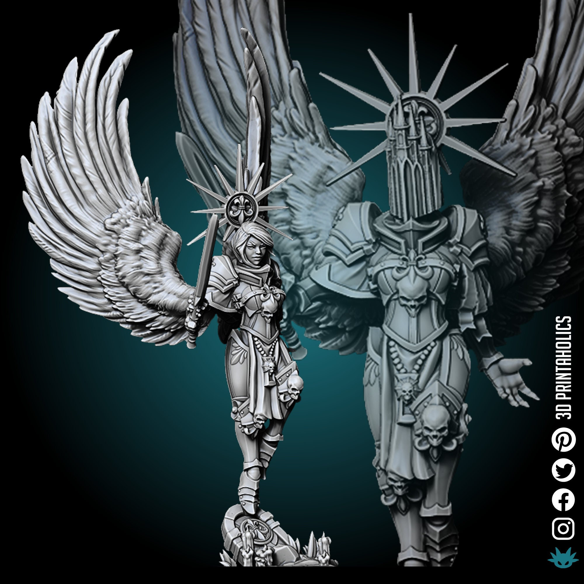 Battle Sister Hero Boss Premium 4k Plant Based Resin 3D - Etsy