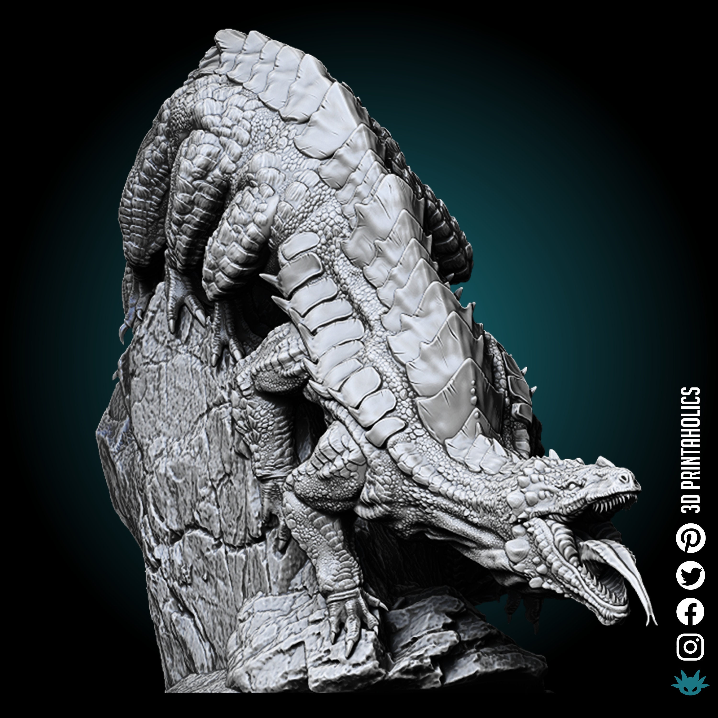 Young Behir Premium Plant Based Resin 3D Printed Miniature - Etsy UK