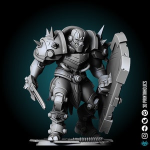 Warforged Warrior - Premium Plant Based Resin 3D Printed Miniature ...