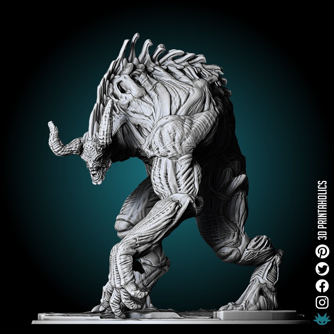 Blind Behemoth Premium Plant Based Resin 3D Printed Miniature, Tabletop ...