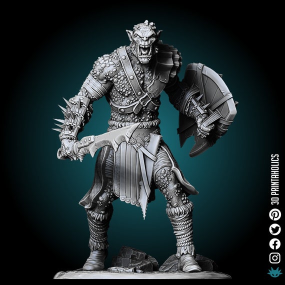Stoneflesh Orc Premium 4k Plant Based Resin 3D Printed - Etsy