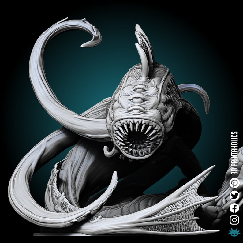 Aboleth - Premium Plant Based Resin 3D Printed Miniature, Tabletop ...