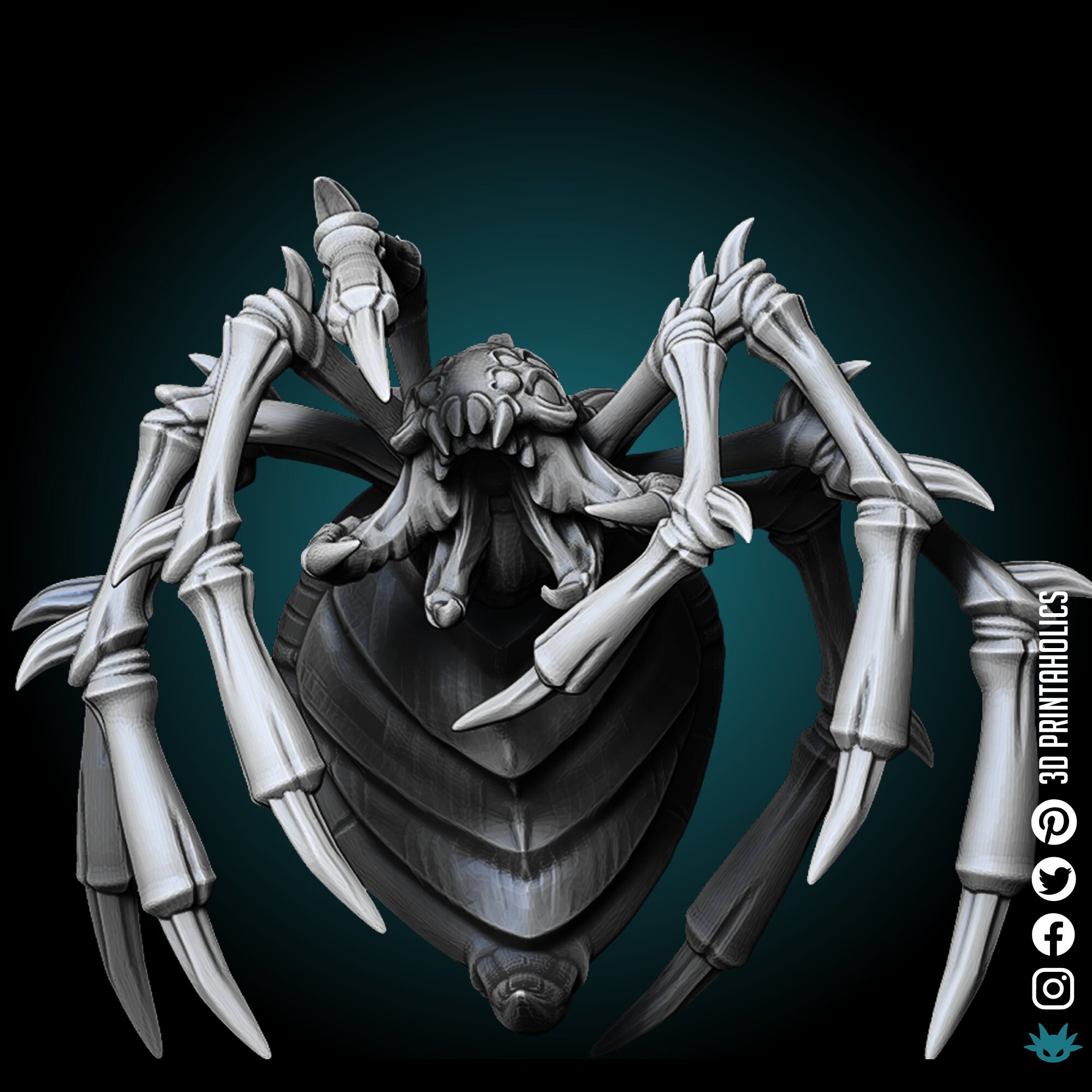 Spider Bundle Pack - Premium 4k Plant Based Resin 3D Printed Miniature ...