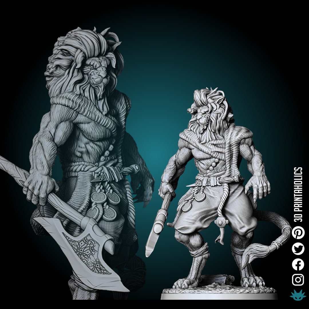 Leonin Warblade - Premium Plant Based Resin 3D Printed Miniature ...