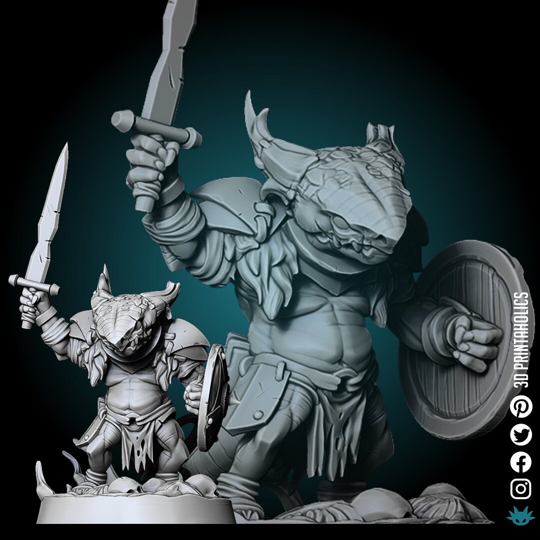 Kobold Barbarian Premium Plant Based Resin 3D Printed Miniature ...