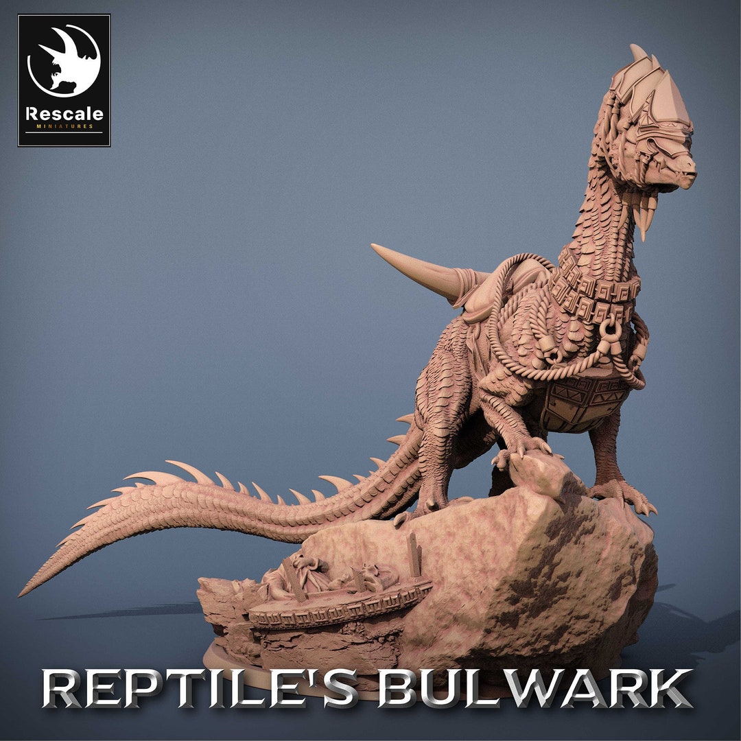 Lizardmen Mount Saddle/no Rider - Premium 12k Quality | Highly Detailed ...