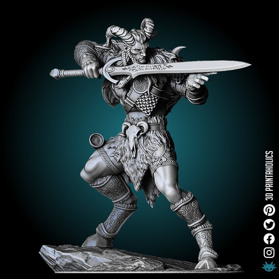 Satyr/faun Hunter Premium 4k Plant Based Resin 3D Printed - Etsy