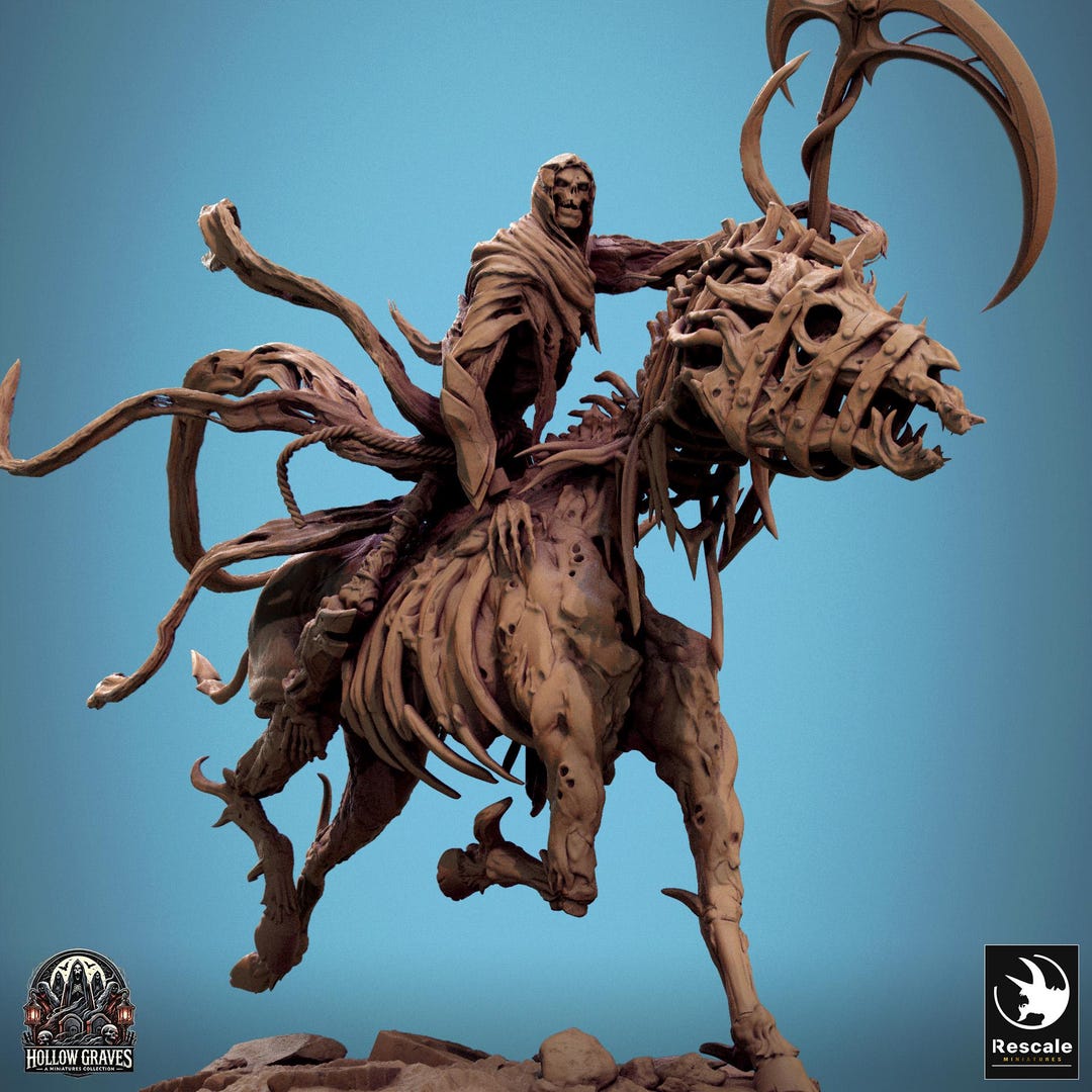 Wraithbound Cavalier Rider/no Rider - Premium 12k Quality | Highly Detailed Figures | Fantasy ...