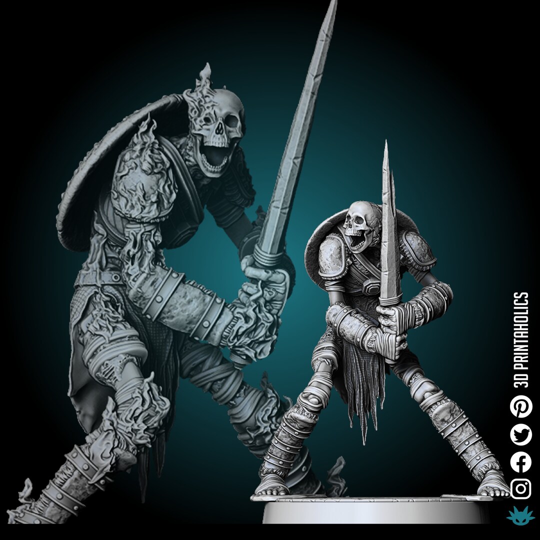 Death Bound Thrall - Premium Plant Based Resin 3D Printed Miniature ...