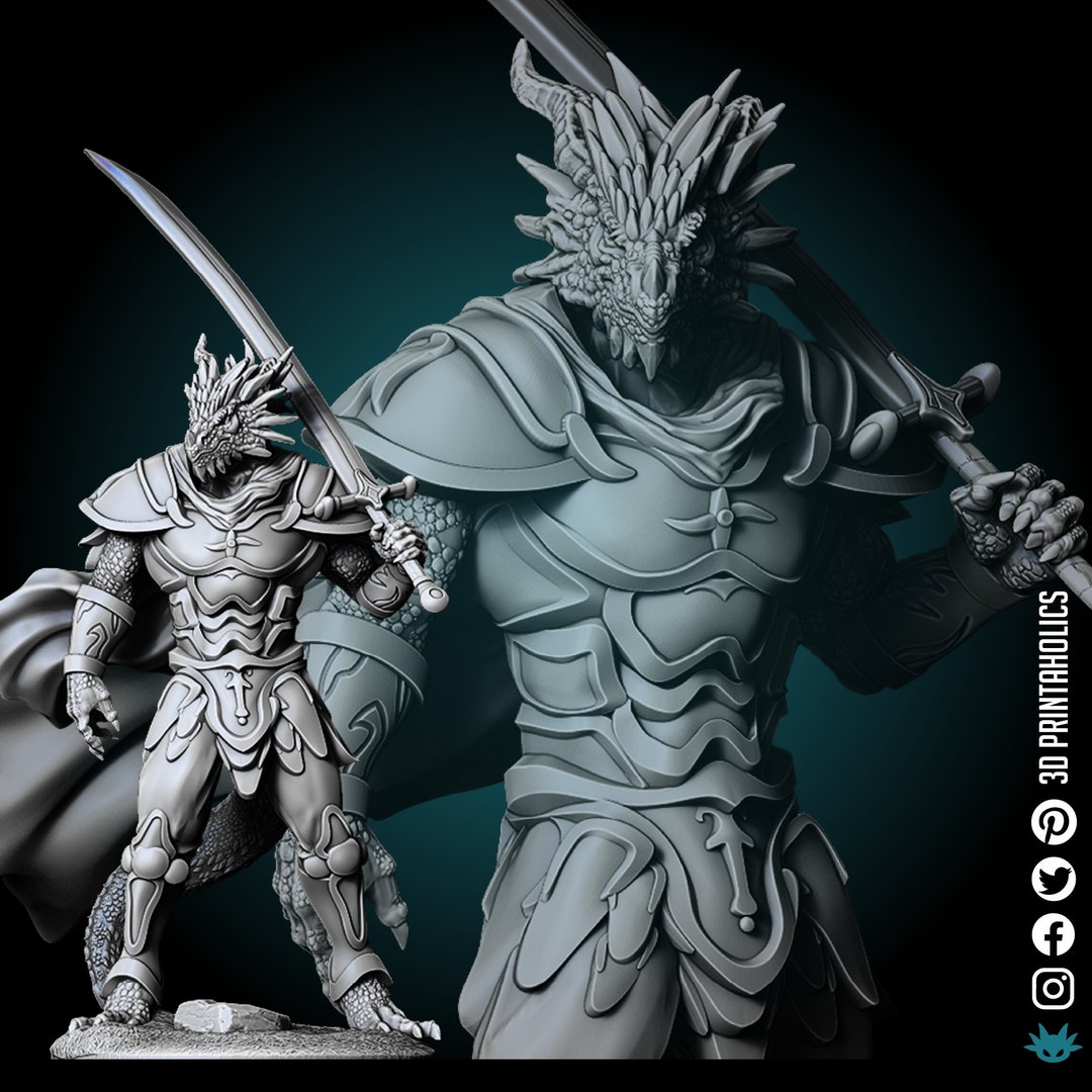 Drakkari Crusader - Premium 4k Plant Based Resin 3D Printed Miniature ...