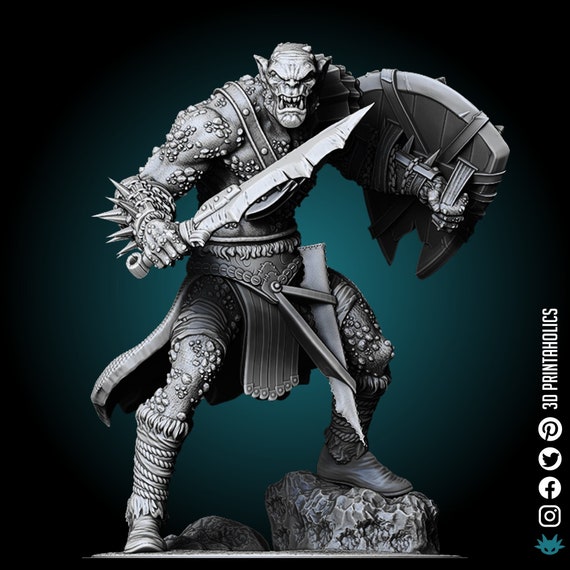 Stoneflesh Orc Premium 4k Plant Based Resin 3D Printed - Etsy