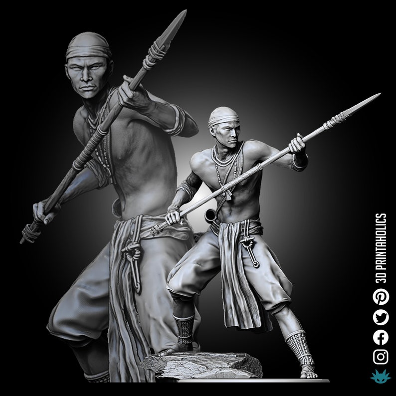 Igorot Tribe Warrior Premium Plant Based Resin 3D Printed | Etsy