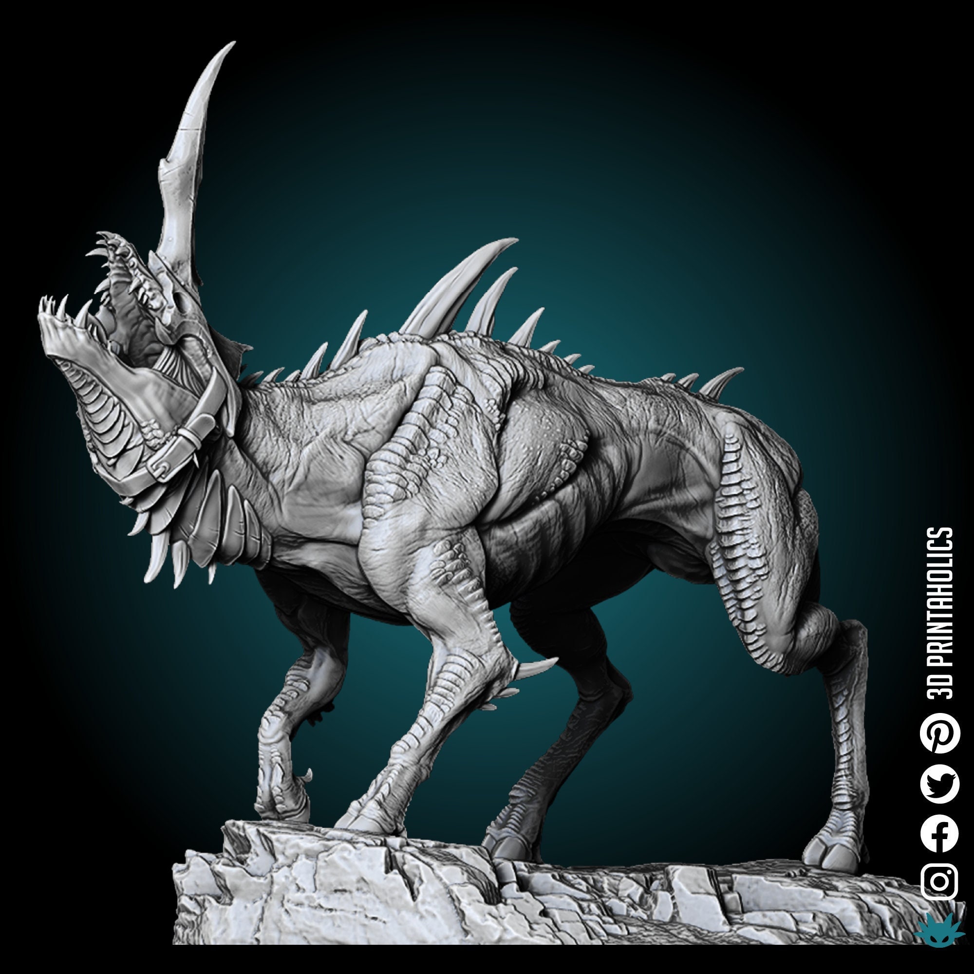 Infernum Dog Premium 4k Plant Based Resin 3D Printed - Etsy UK