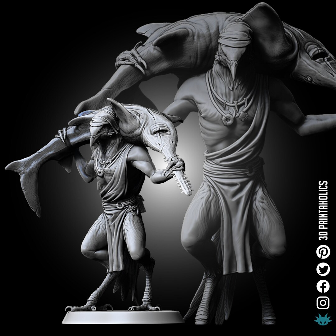 Kenku - Carrying - Premium Plant Based Resin 3D Printed Miniature ...