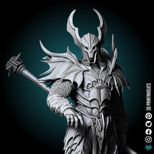 Blood Knight - Halberd - Premium Plant Based Resin 3D Printed Miniature ...