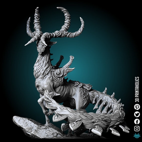 Woodland God Premium 4k Plant Based Resin 3D Printed - Etsy