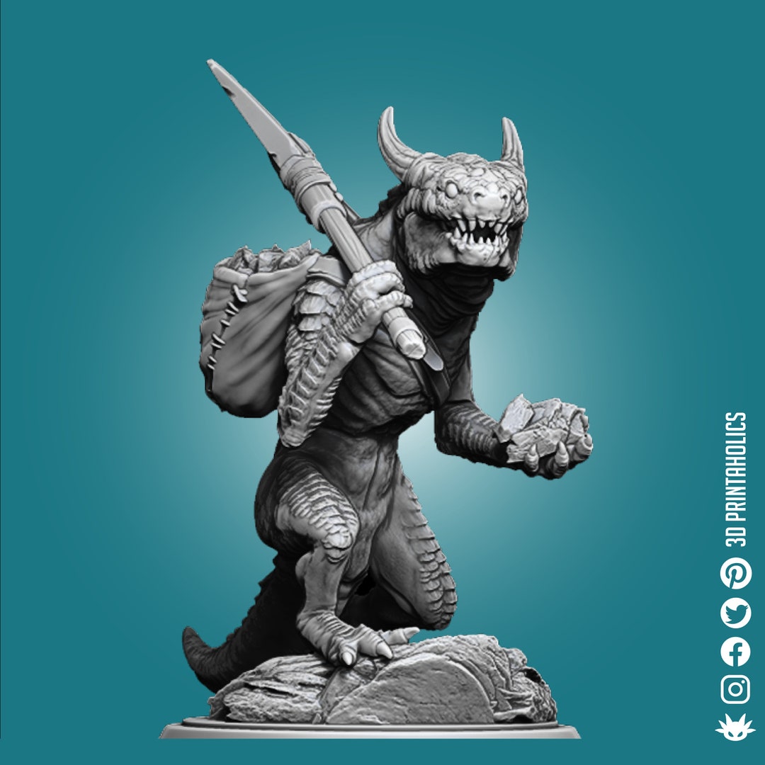 Kobold - Mining - Premium Plant Based Resin 3D Printed Miniature ...