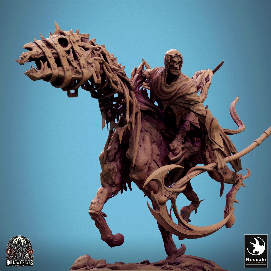 Wraithbound Cavalier Rider/no Rider - Premium 12k Quality | Highly Detailed Figures | Fantasy ...
