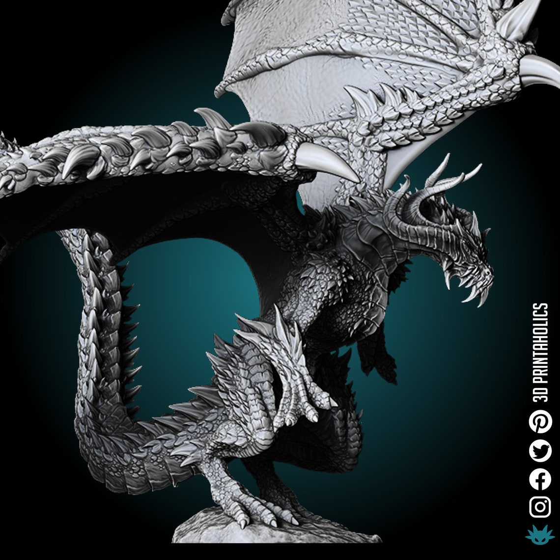 Bahamut the Platinum Dragon God of Justice Premium Plant - Etsy