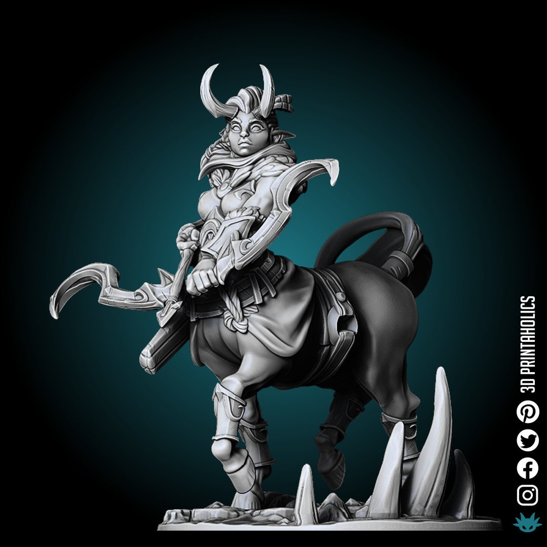 Centaur Ranger - Premium Plant Based Resin 3D Printed Miniature ...