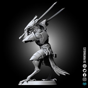 Kenku - Khopesh, Dual - Premium Plant Based Resin 3D Printed Miniature ...