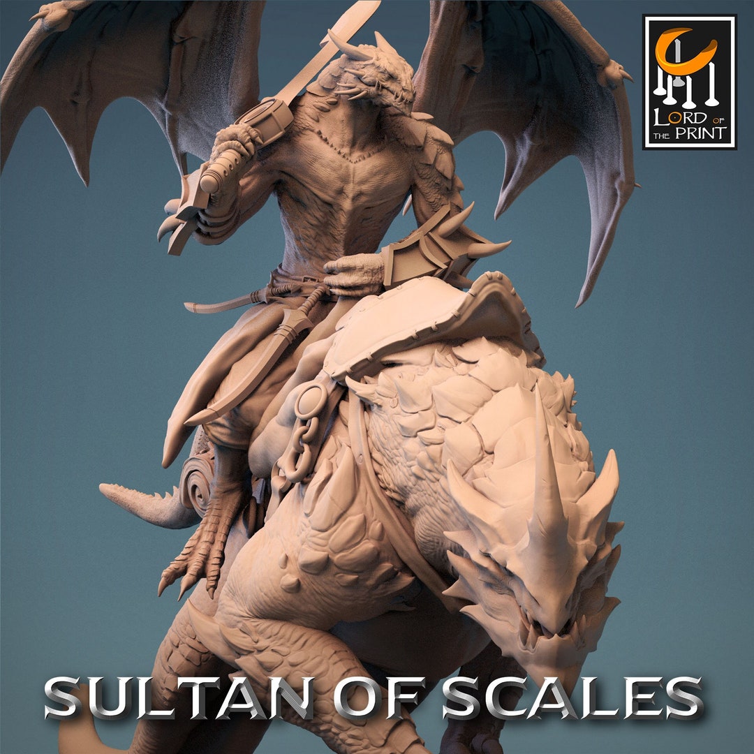 Dragonborn Mount Rider/saddled/wild - Premium Plant Based Resin 3D ...