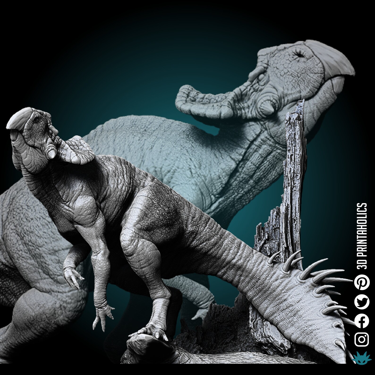 Protoceratops Dinosaur Lookup Premium Plant Based Resin 3D - Etsy