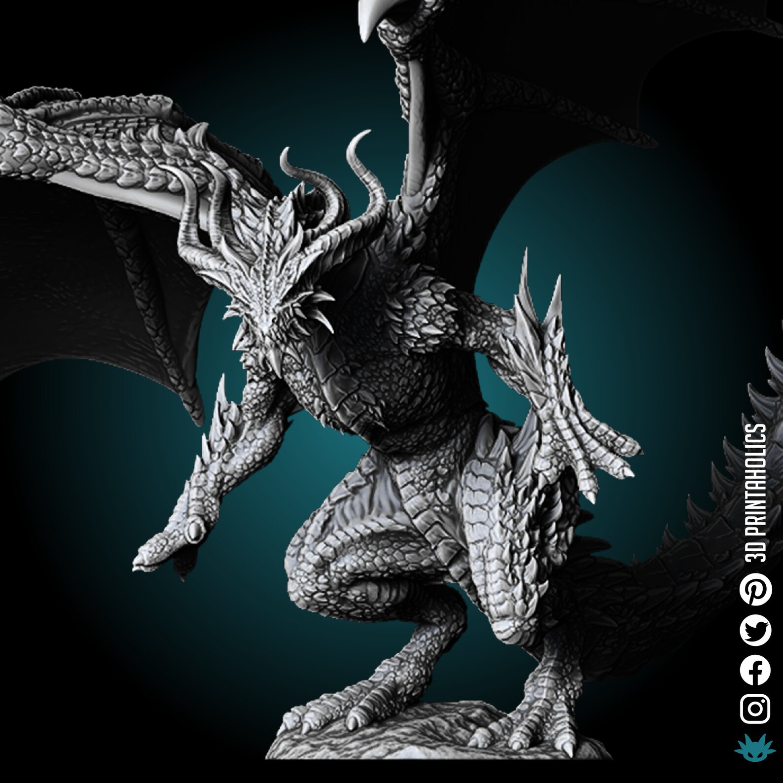 Bahamut the Platinum Dragon God of Justice Premium Plant - Etsy