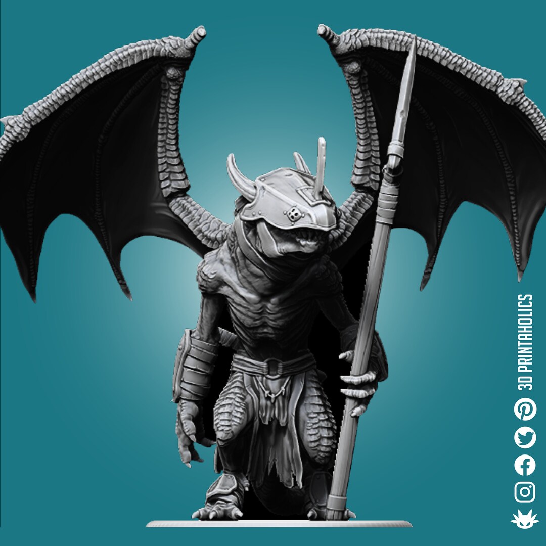 Kobold - Winged - Premium Plant Based Resin 3D Printed Miniature ...