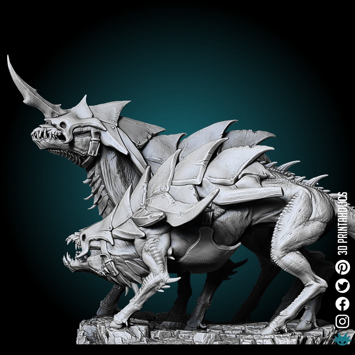 Infernum Dog Premium 4k Plant Based Resin 3D Printed - Etsy UK